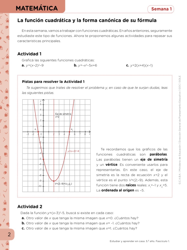 Funcion Cuadratica | PDF | Geometría | Matemáticas