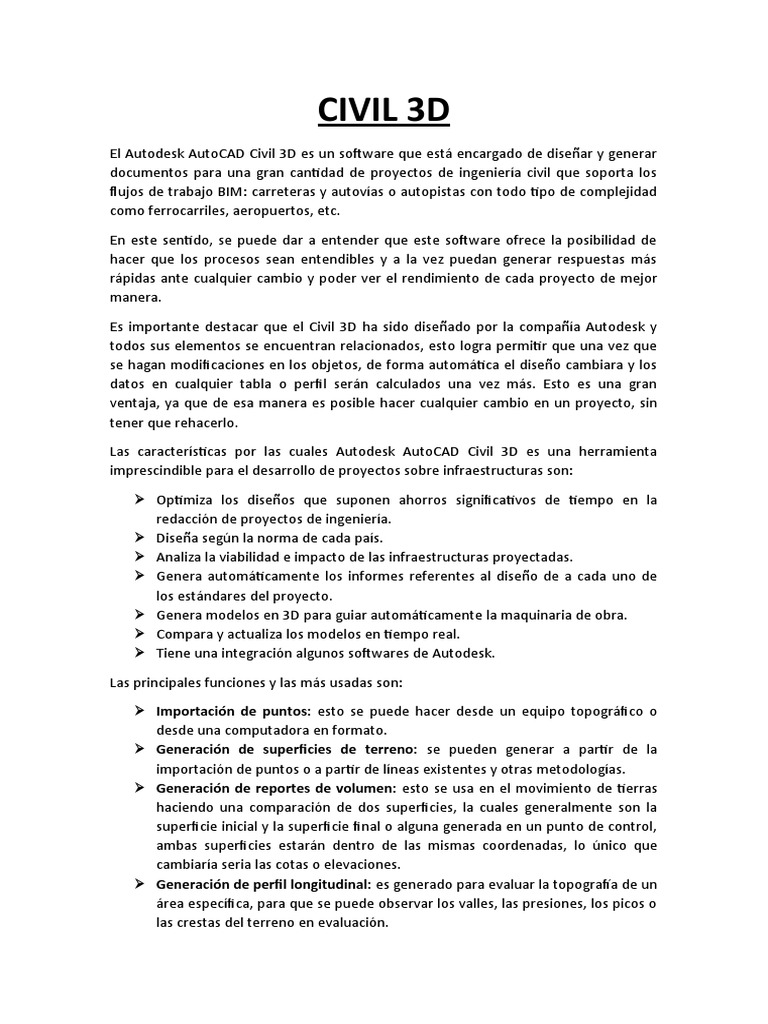Civil 3D | PDF | Software | Autodesk