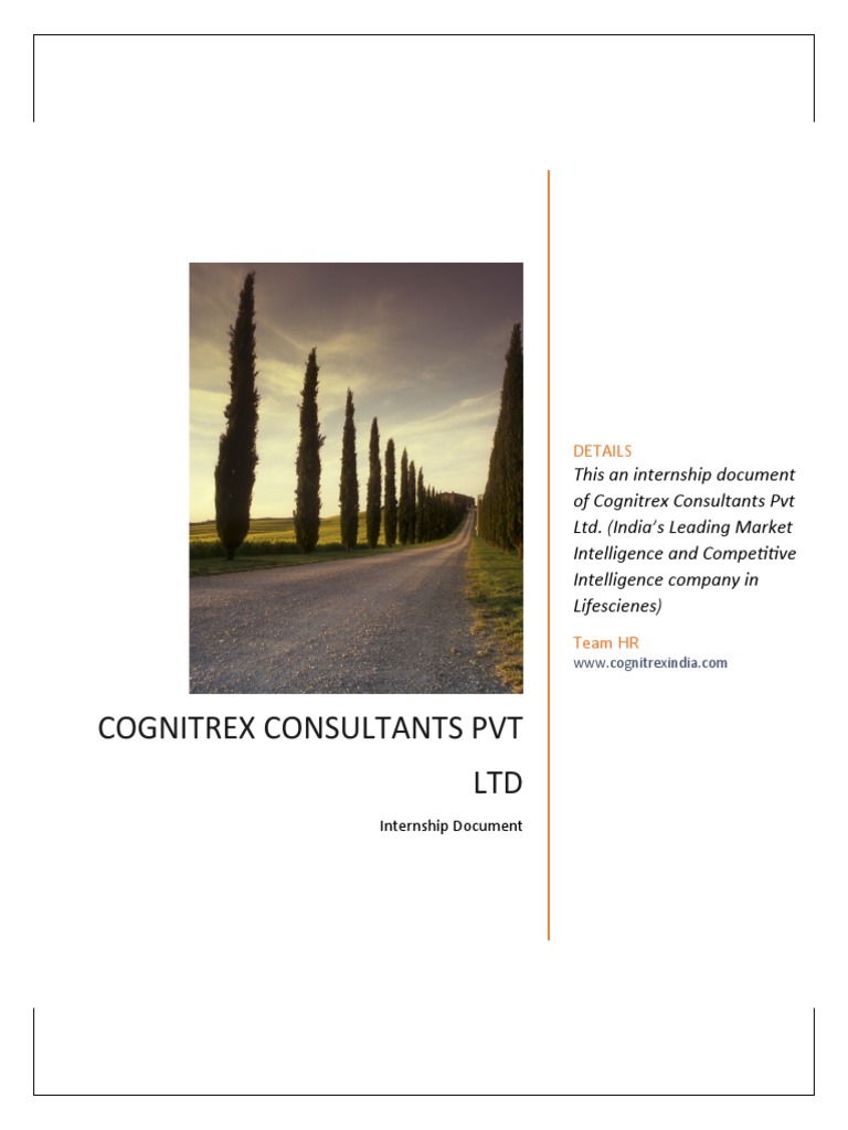 Cognitrex Internship Document 2022-23 v2 | PDF | Analytics | Business