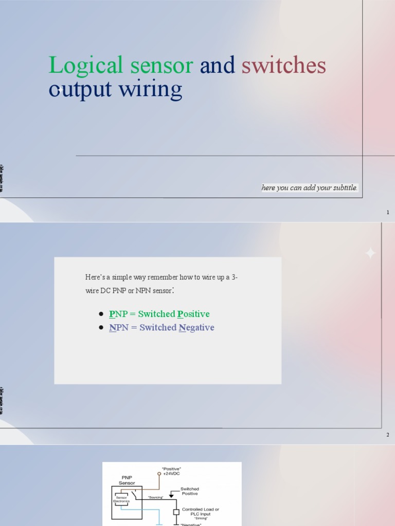 Wiring PNP & NPN Sensors Explained | PDF | Bipolar Junction Transistor ...