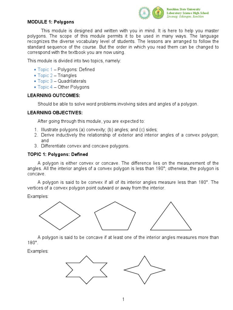 MODULE 4th Grading | PDF | Triangle | Convex Geometry