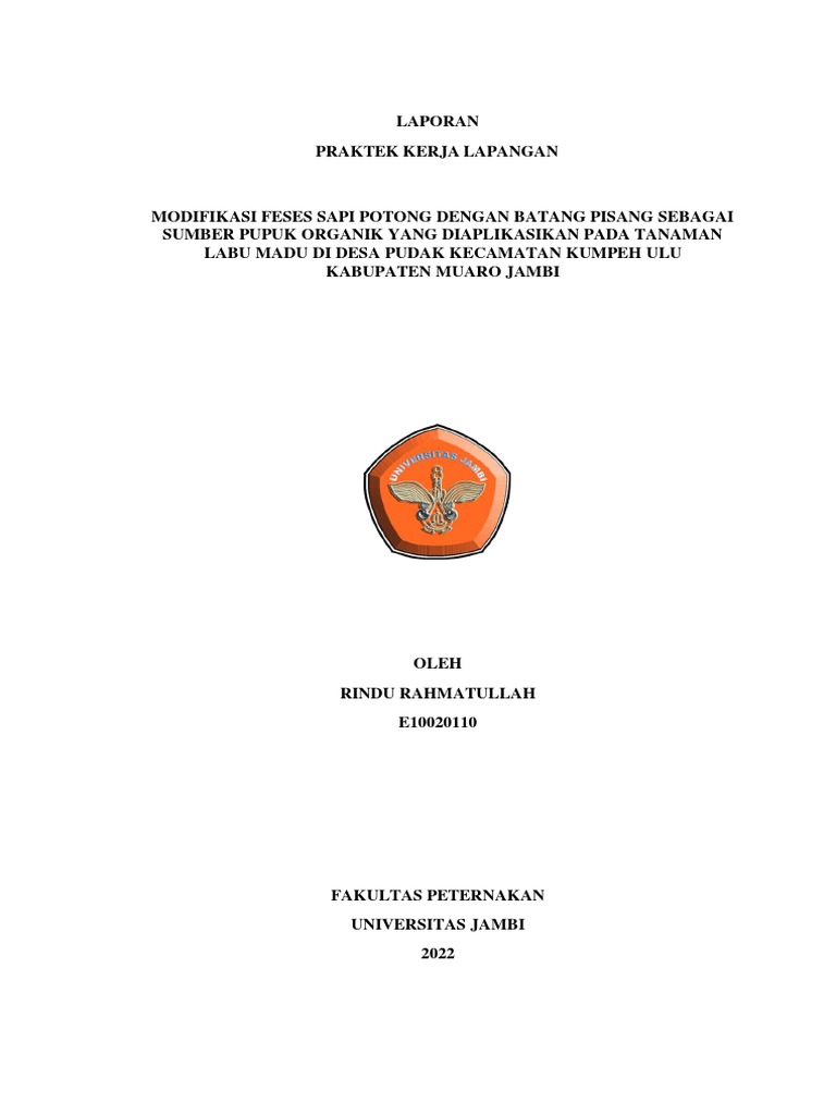Pupuk Organik Feses Sapi dan Batang Pisang | PDF | Sains & Matematika