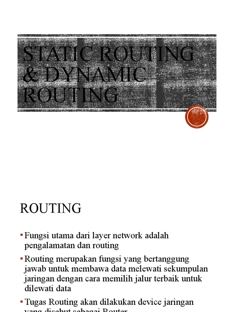Materi Pertemuan 6 Routing | PDF