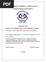 I.P. CLASS 12 CBSE PROJECT ON "Student Marks Management System" | PDF ...