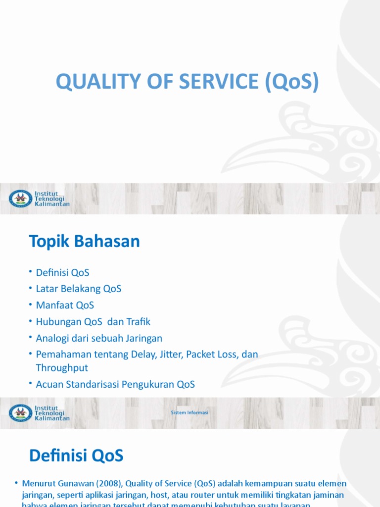 Memahami Quality of Service (QoS) | PDF