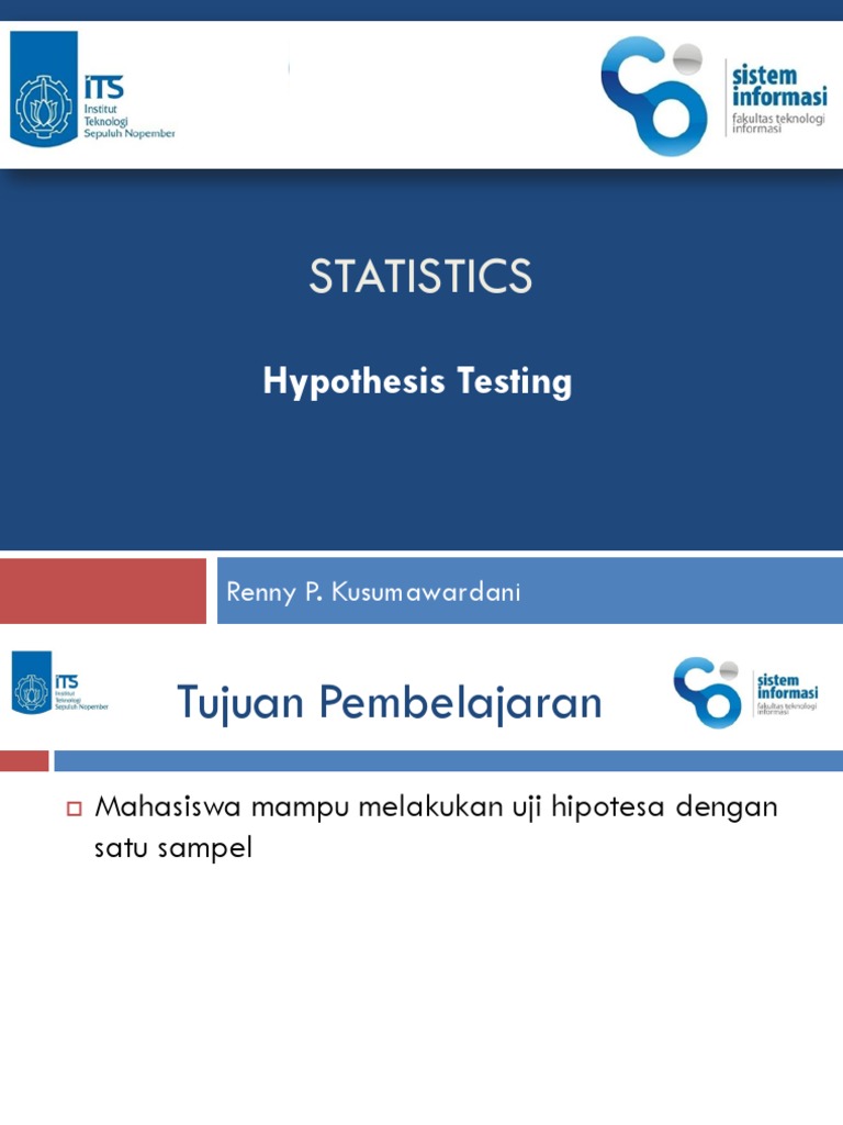 Stat08 2 Hypothesis Testing Pdf Type I And Type Ii Errors P Value