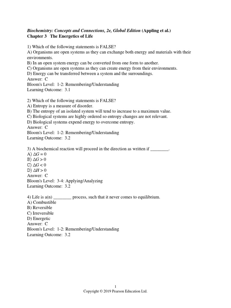 Chapter 3 | PDF | Gibbs Free Energy | Chemical Reactions