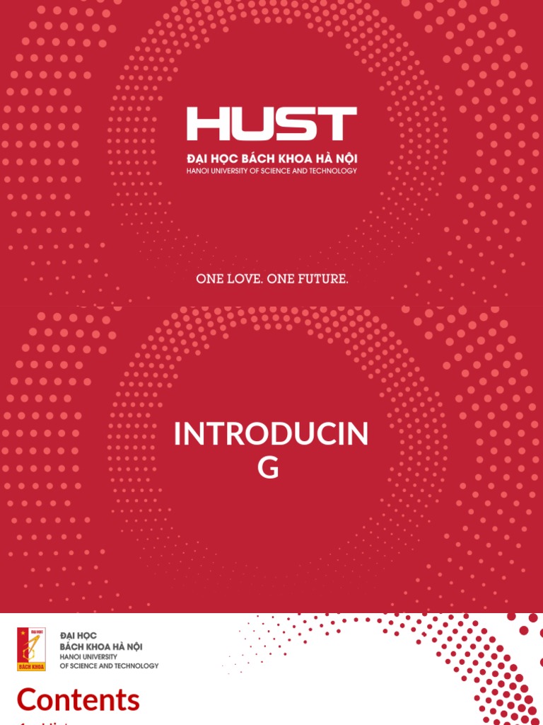 HUST PPT Template 2022 RED 16x9 567042 | PDF