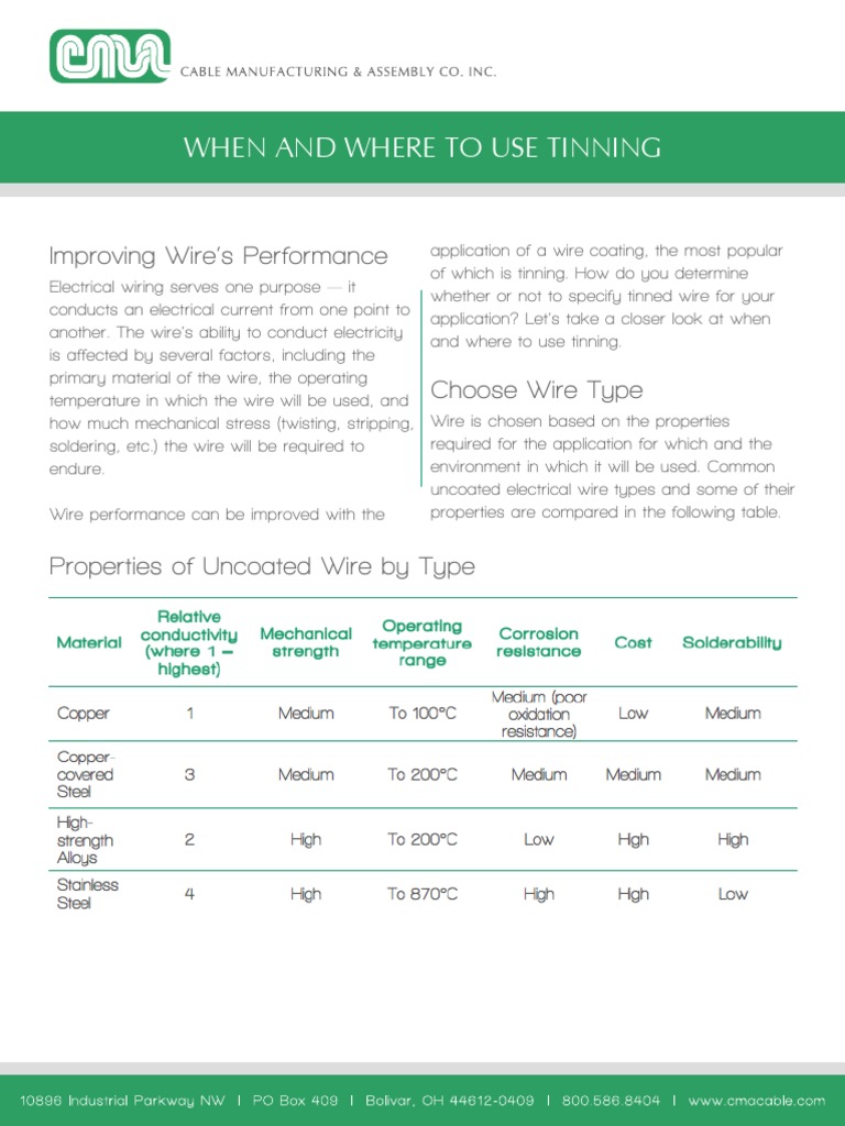 When and Where To Use Tinning | PDF | Soldering | Wire