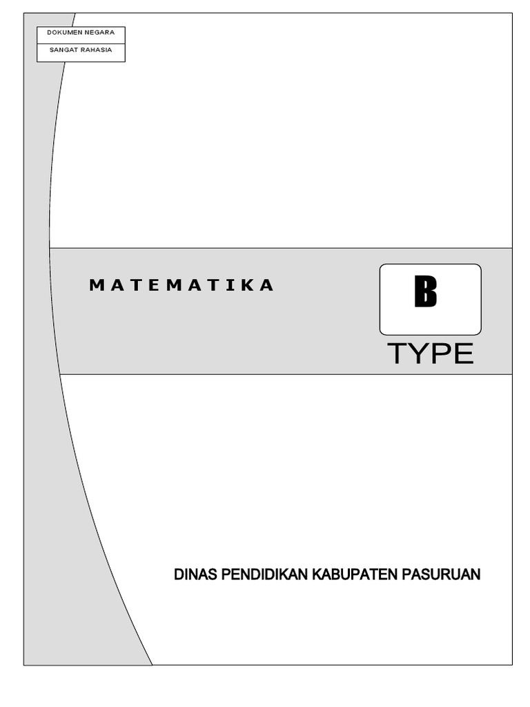 Tes PPDB Matematika Type B | PDF