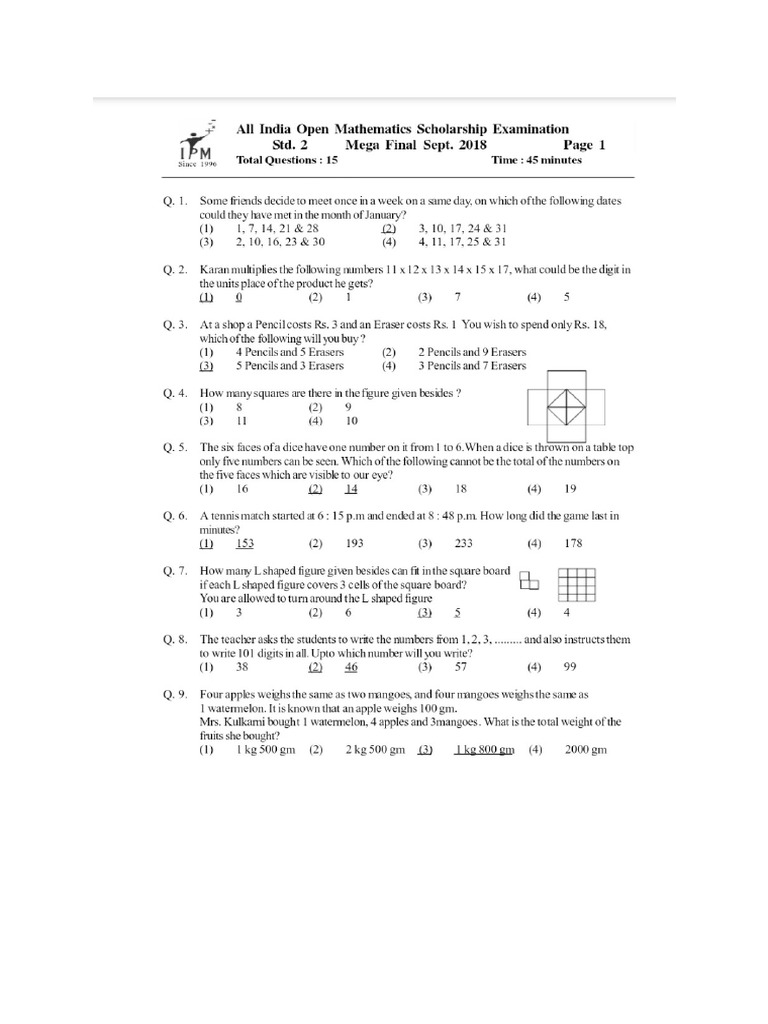 Ipm Mega Final Class 2 | PDF