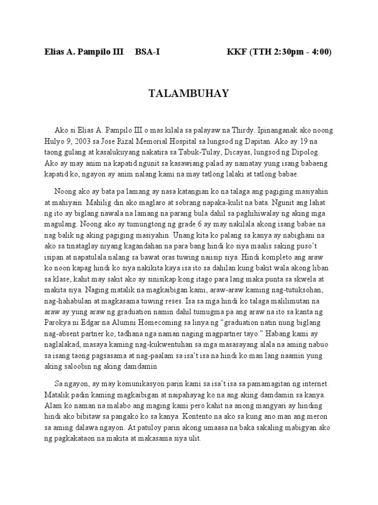 Talambuhay | PDF