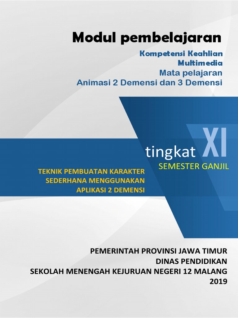 Modul Pembelajaran Animasi 2D | PDF