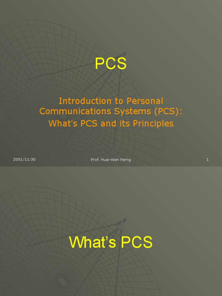 Pcs | PDF | Cellular Network | Computer Engineering