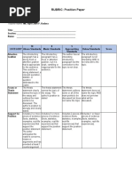 Rubric Opinion Essay | PDF | Essays | Argument
