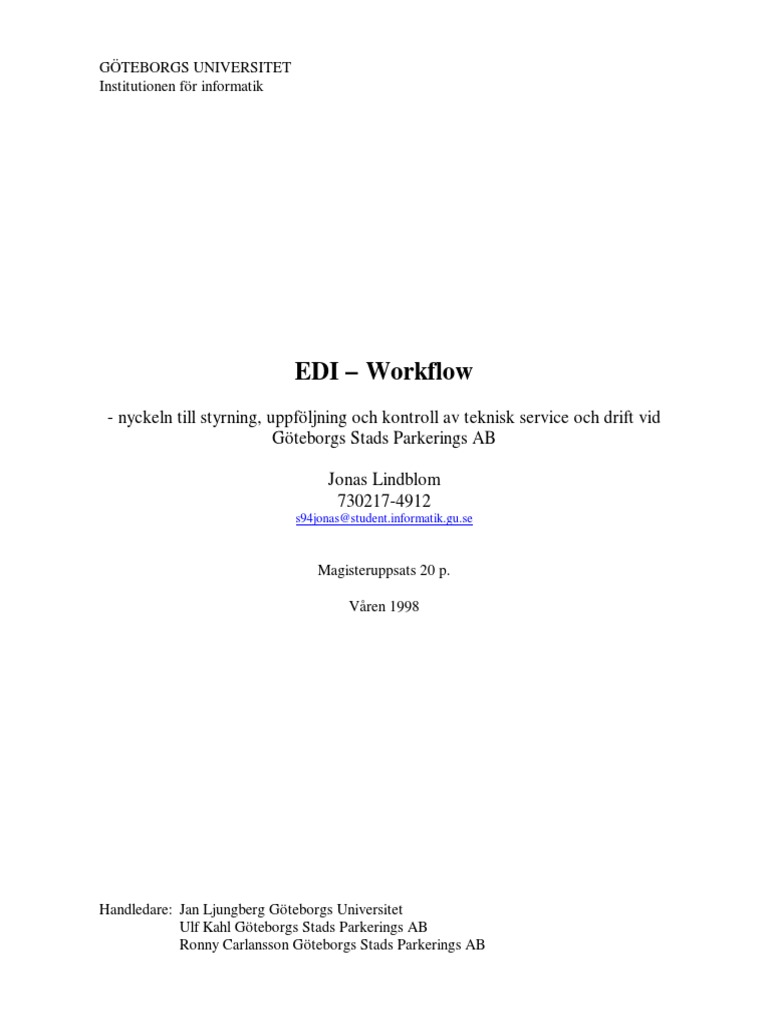 EDI & Workflow | PDF