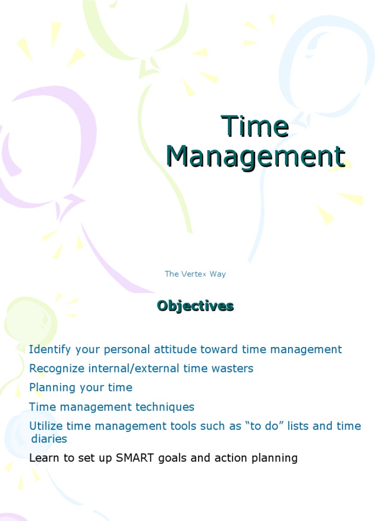 Time Management Ver 1.0 | PDF | Time Management | Professional Skills