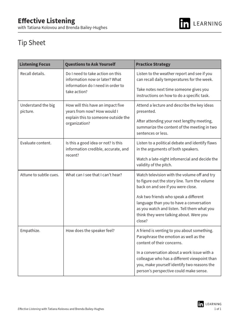 Tip Sheet | PDF