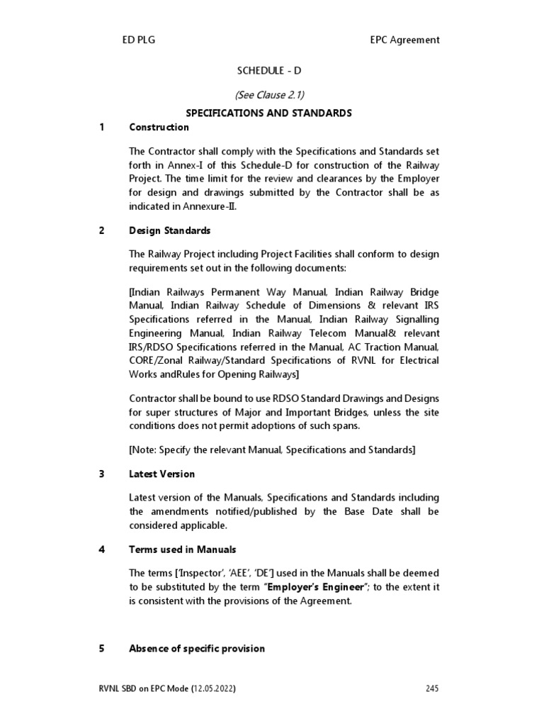 Railway Construction Standards | PDF | Specification (Technical ...