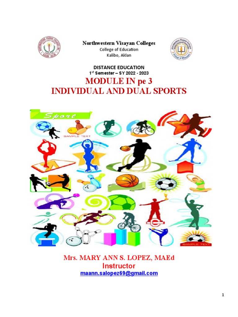 INDIVIDUAL DUAL SPORTS | PDF | Track And Field | Physical Fitness