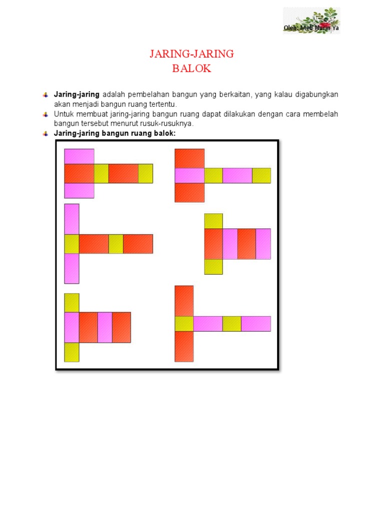 5 Rangkuman MTK Jaring-Jaring Balok | PDF
