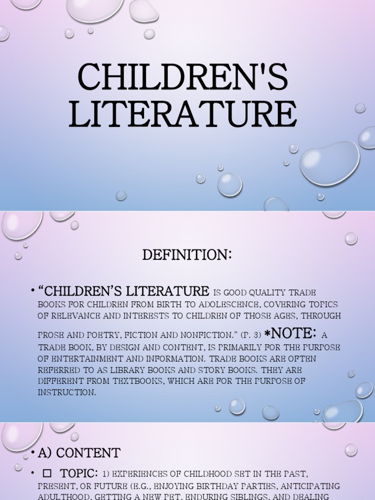 Childrens Literature | PDF | Children's Literature | Learning
