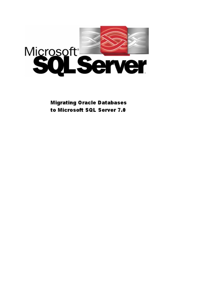 Oracle To SQLServer Migration | PDF | Backup | Databases