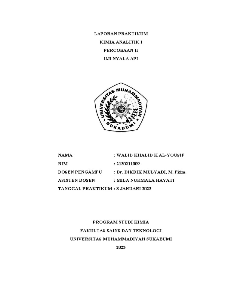 Laporan Praktikum Uji Nyala Api | PDF