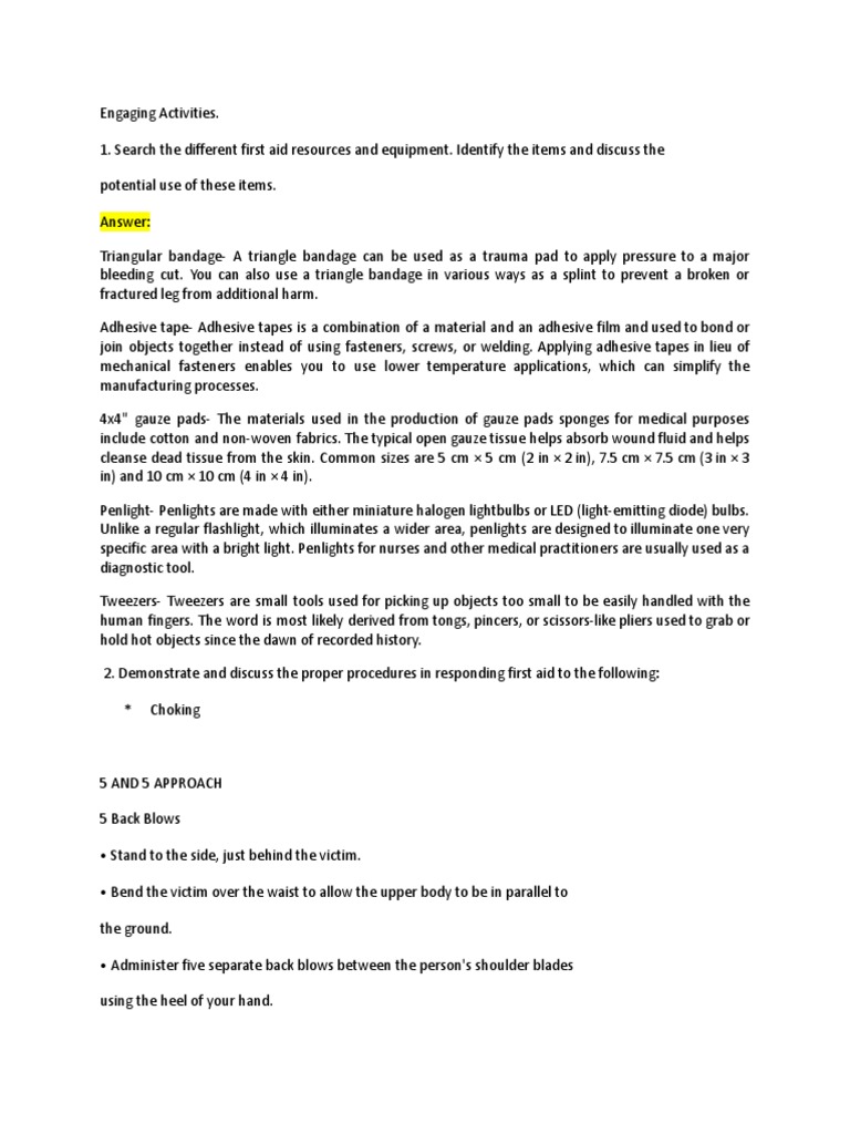 THC2 Modules 6 Risk Management | PDF | First Aid | Flashlight