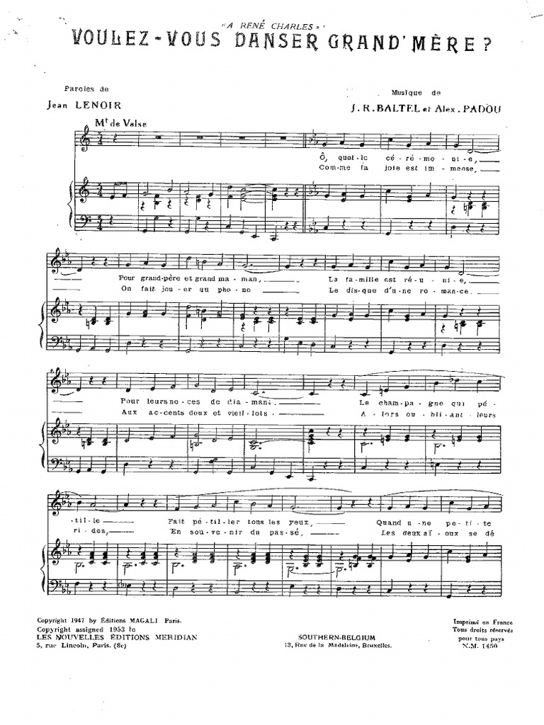 Voulez Vous Danser Grand Mere | PDF