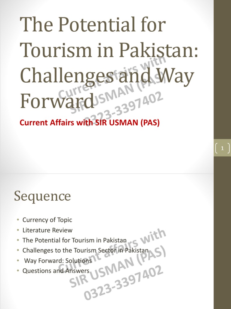 Tourism Potential in Pakistan | PDF | Pakistan | Tourism