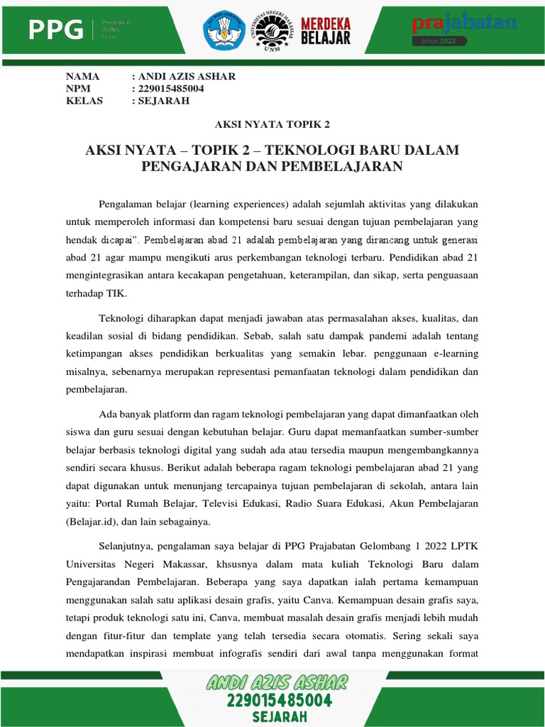 Aksi Nyata - Azis | PDF