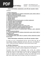 Written Statement Guidelines Under CPC | PDF | Set Off (Law) | Lawsuit