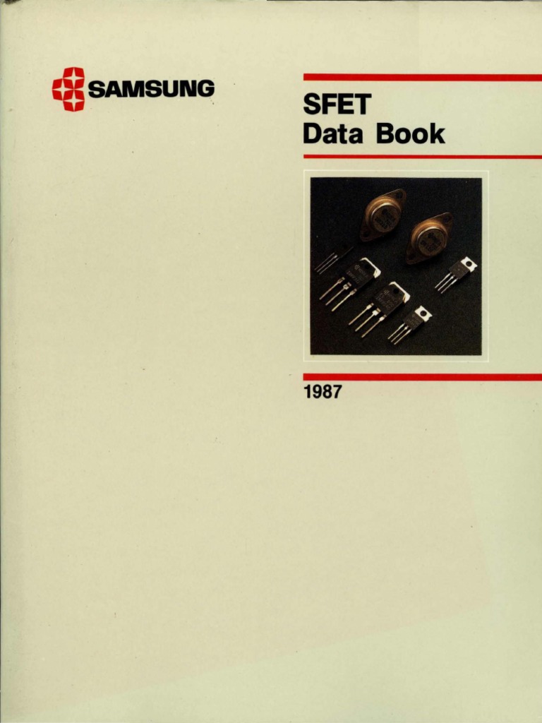 1987 Samsung SFET Data Book | PDF | Mosfet | Field Effect Transistor