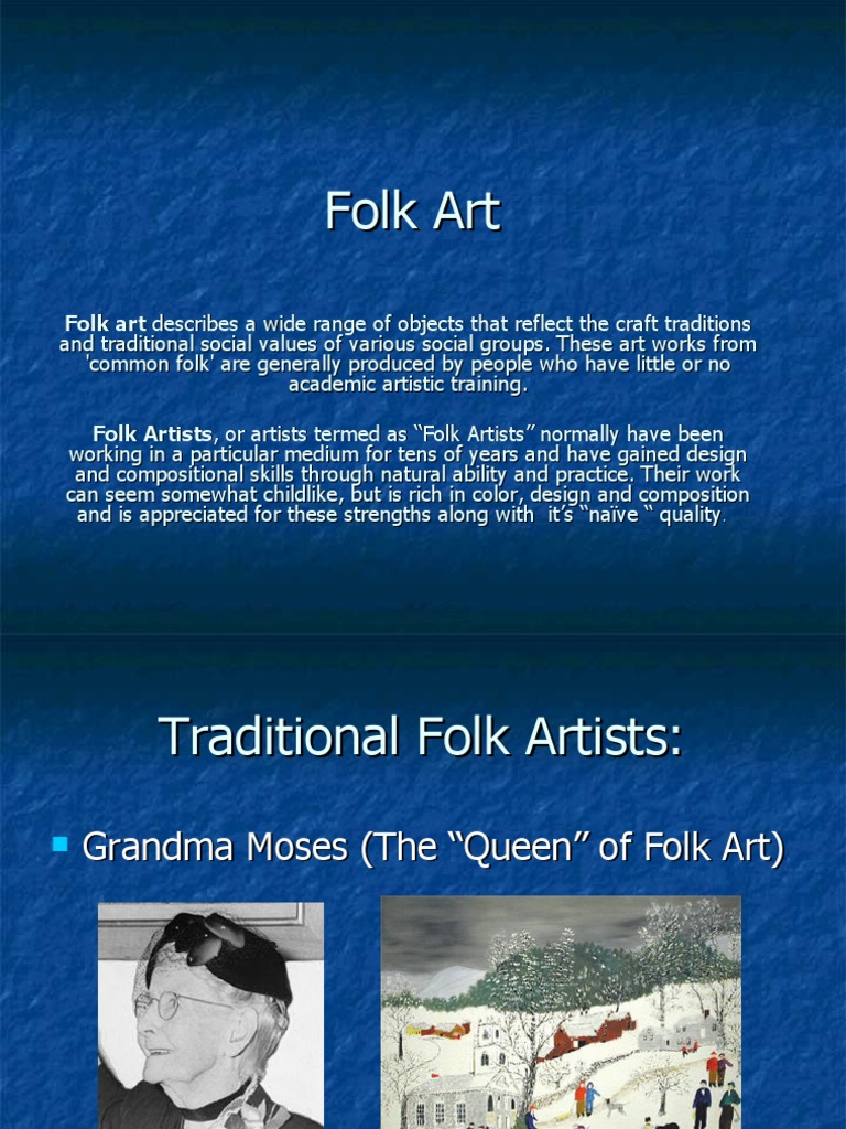 Overview of Traditional Folk Art | PDF