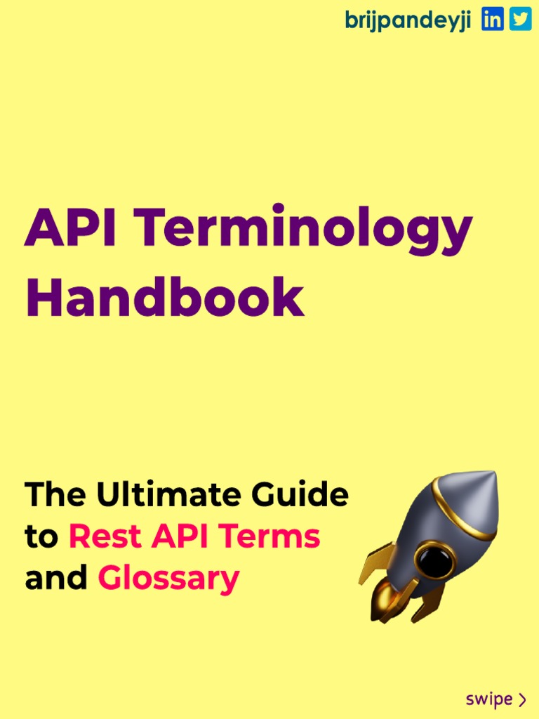 API Terminology Handbook | PDF | Soap | Representational State Transfer