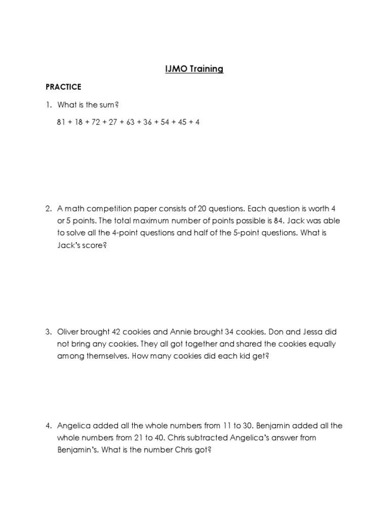 IJMO TRAINING 30 Nov 2022 | PDF | Language Arts & Discipline | Teaching Methods & Materials