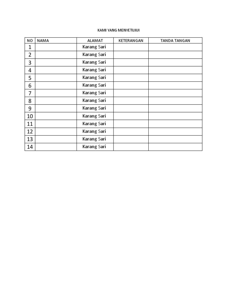 Surat Persetujuan Lingkungan | PDF