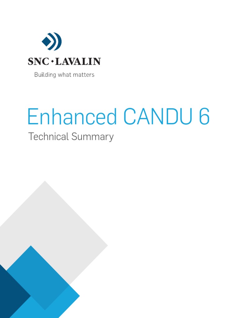Enhanced Candu 6 Technical Summary En Pdf Nuclear Reactor Nuclear