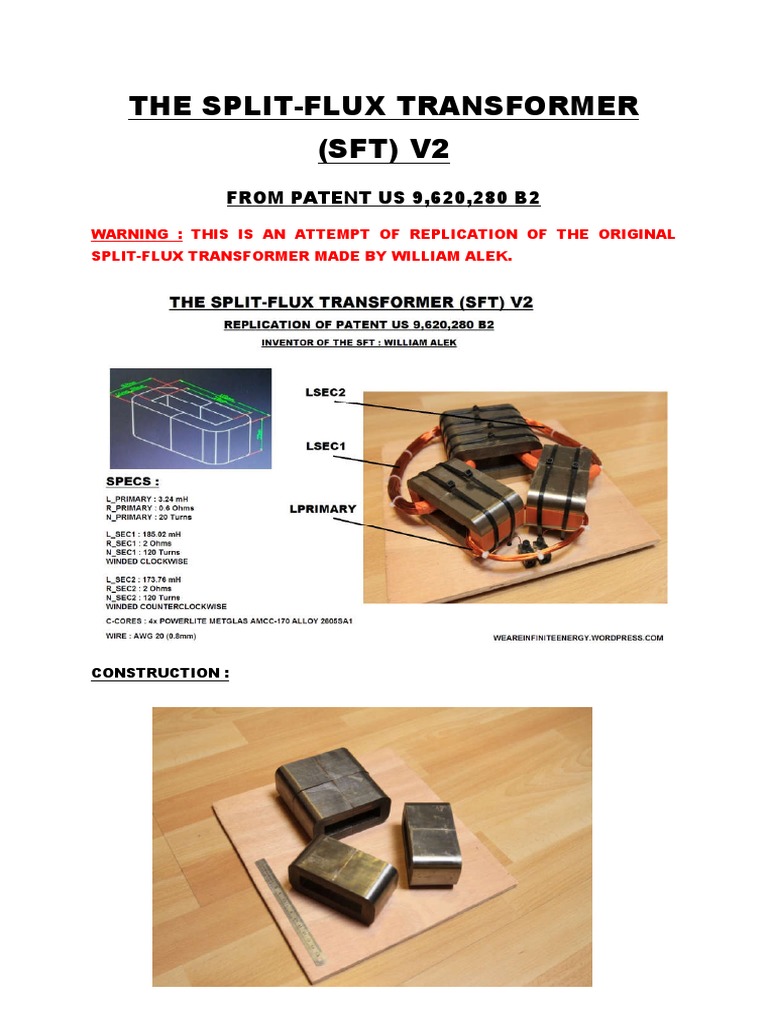 Splitfluxtransformer SFT v2 | PDF | Computers | Technology & Engineering