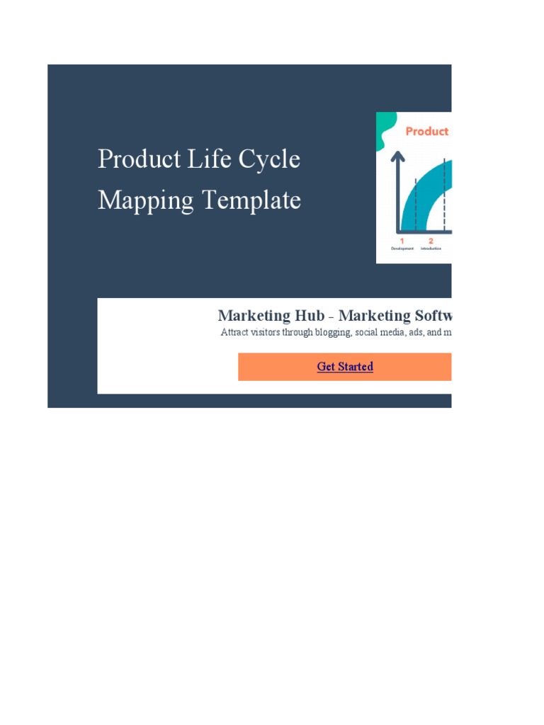 Product Life Cycle Mapping Template | PDF | Marketing | Brand