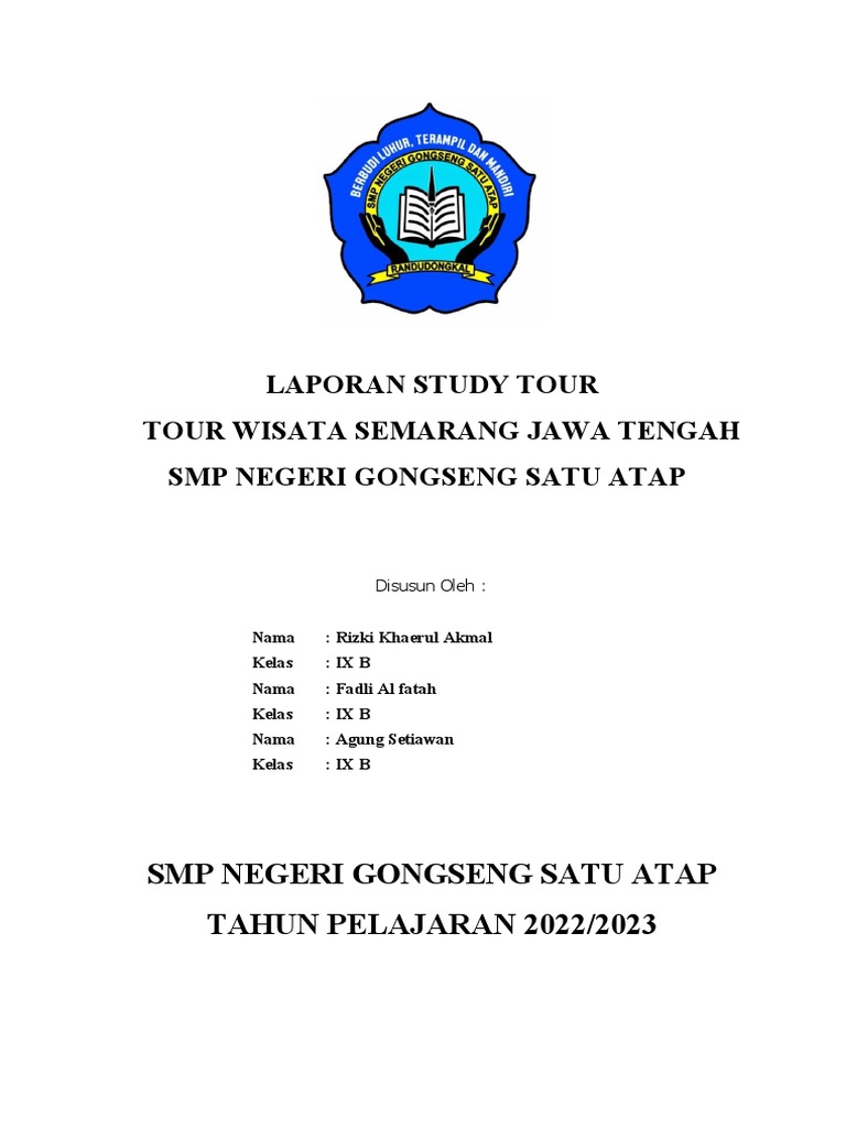 Kerangka Lap. Studytour Rizki Khaerul Akmal | PDF