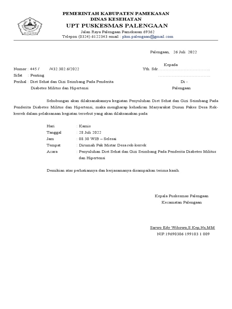 Undangan Posbindu | PDF