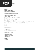 Torq03 - Corporate Rate Card | PDF | Cocktails | Drink