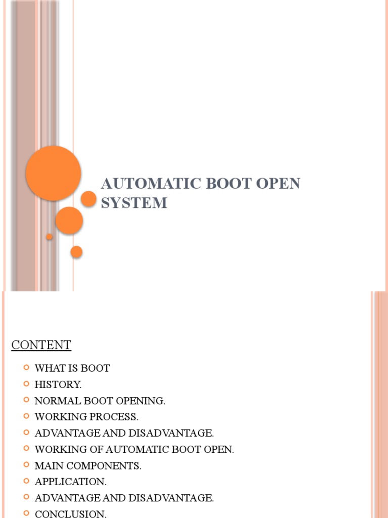 Automatic Boot Open System | PDF | Trunk (Car) | Wheeled Vehicles