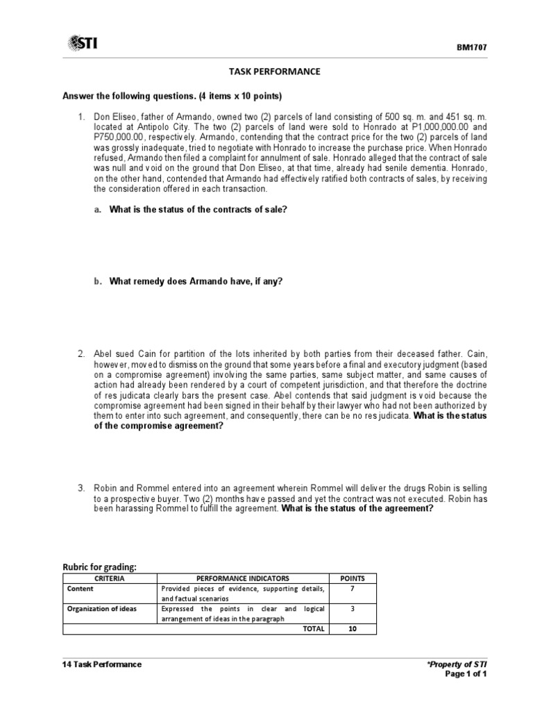 14 Task Performance 1 (FINAL TP) | PDF | Judgment (Law) | Res Judicata
