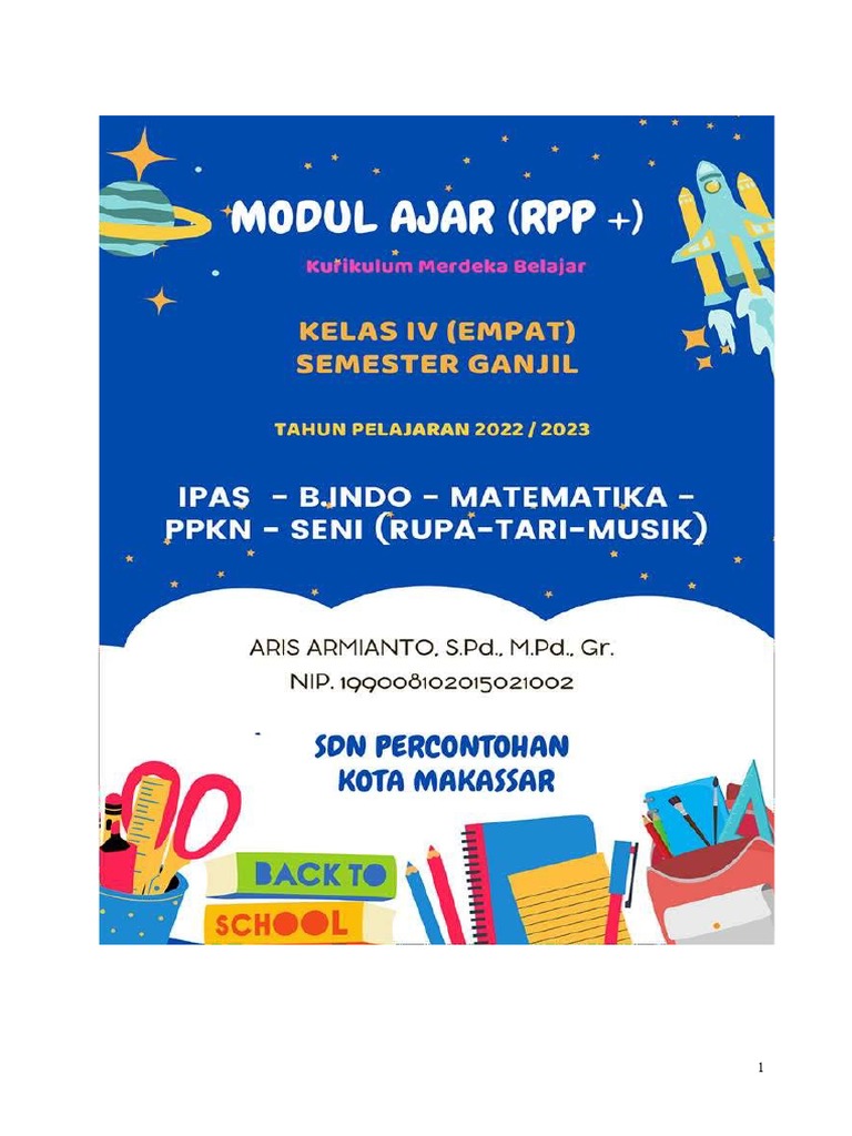Modul Ajar PPG Prajabatan PGSD 2022 | PDF | Seni & Disiplin Bahasa ...
