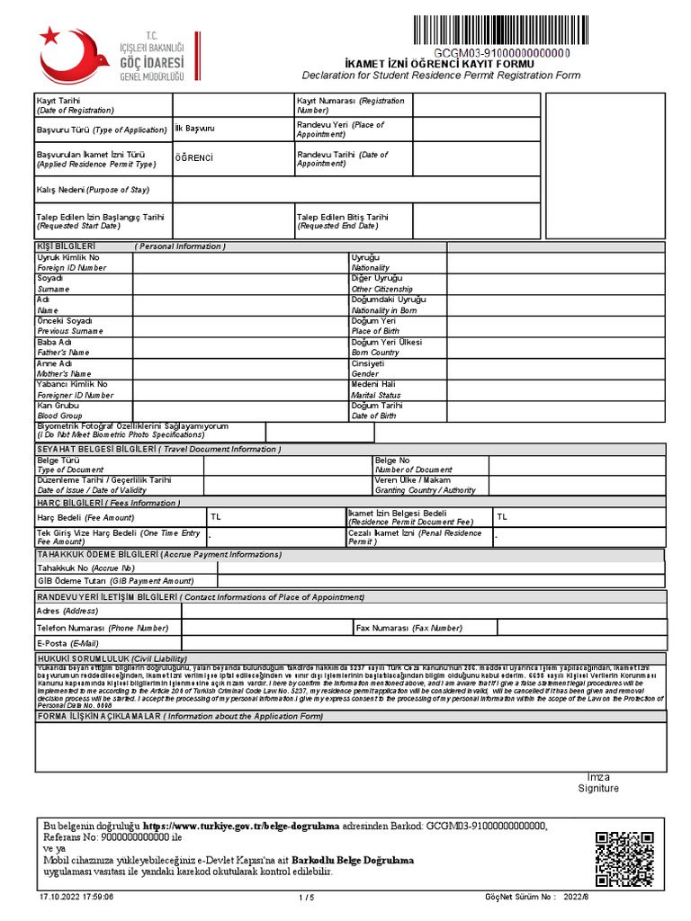 BasvuruFormu Student | PDF
