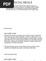 Airline Meal Codes Explained | PDF