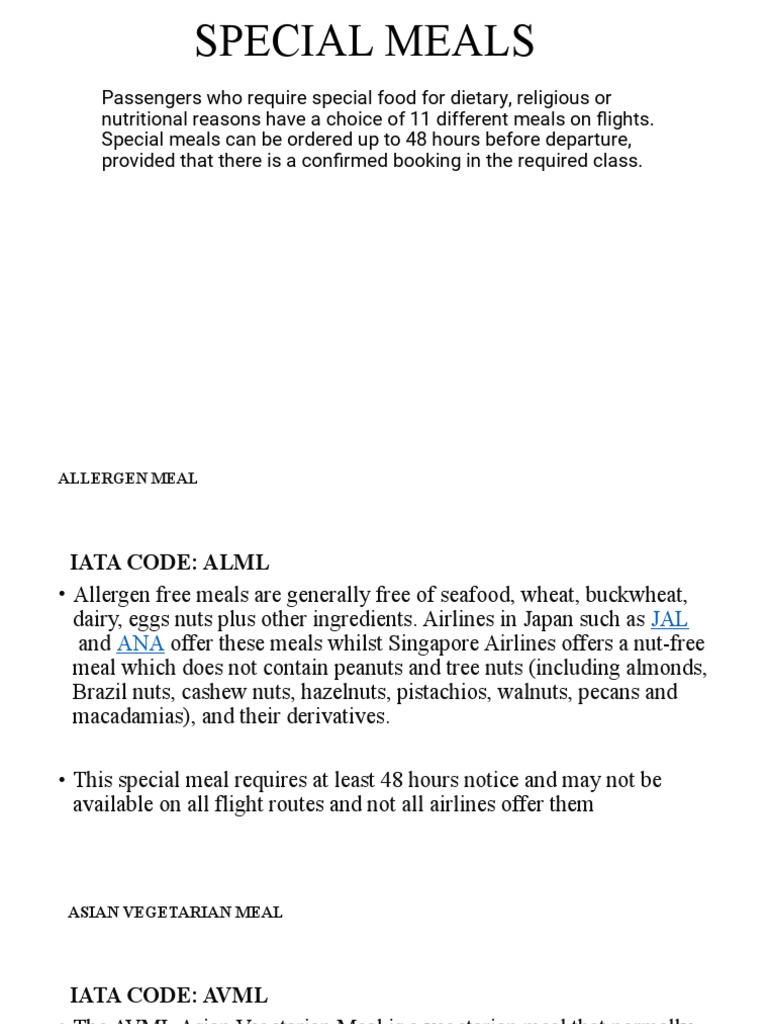 Special Meals | PDF | Flour | Foods